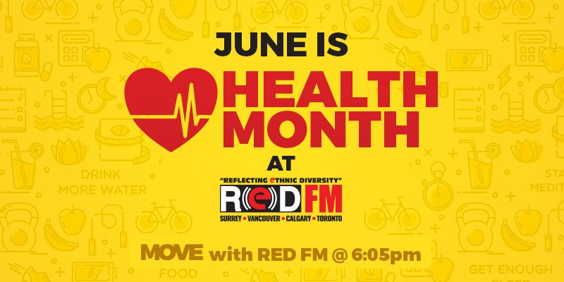 June is Health Month at RED FM - RED 106.7FM Calgary